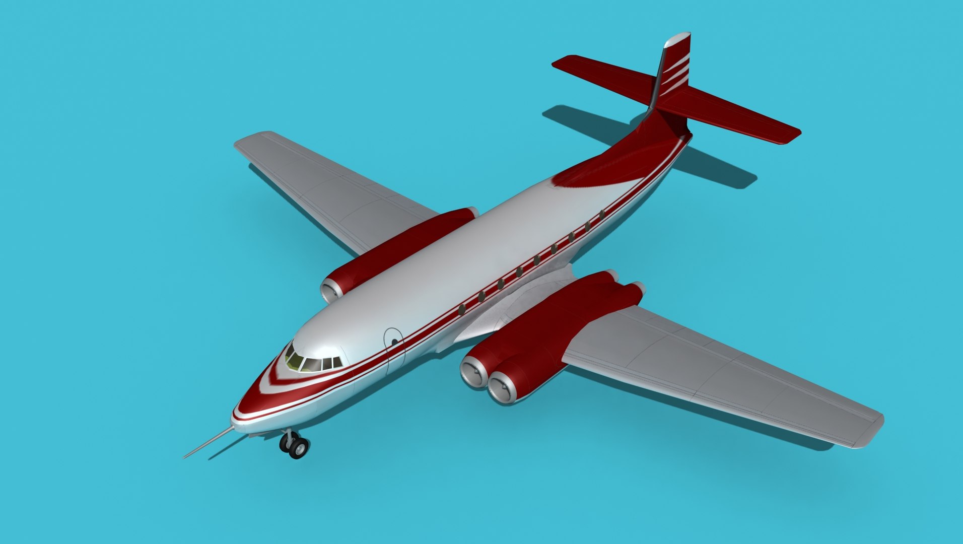 Avro Canada C-102 Jetliner V03 3D Model - TurboSquid 1912389