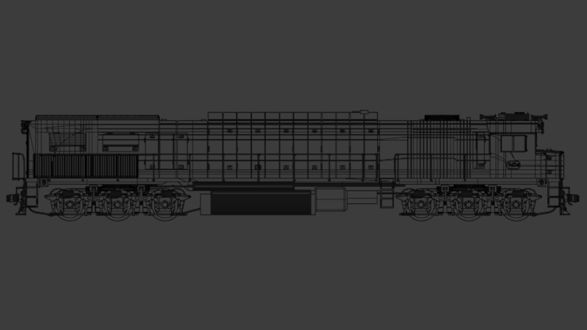 EMD GT26CW 2 locomotive train 3D - TurboSquid 2124650