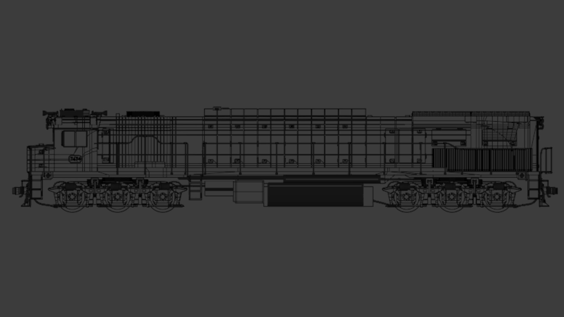 EMD GT26CW 2 locomotive train 3D - TurboSquid 2124650