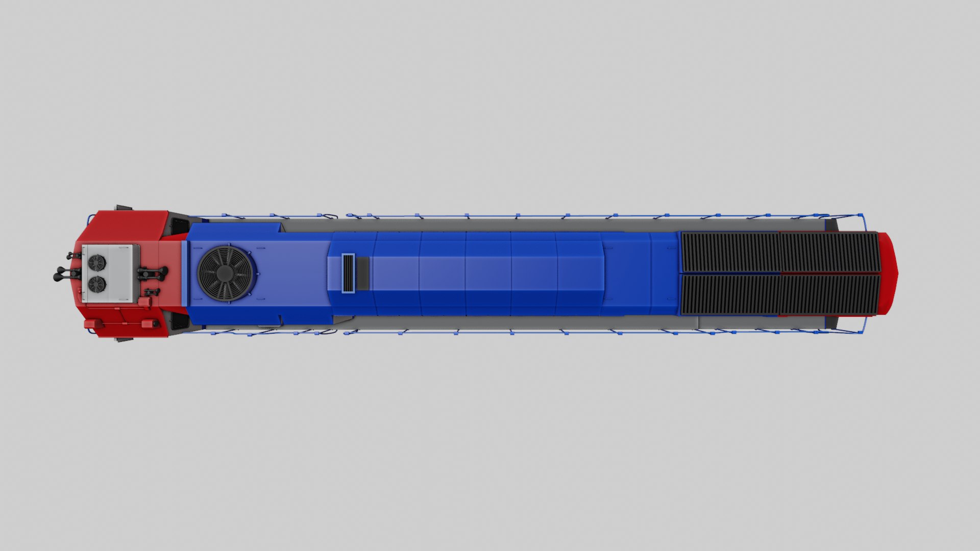 EMD GT26CW 2 locomotive train 3D - TurboSquid 2124650