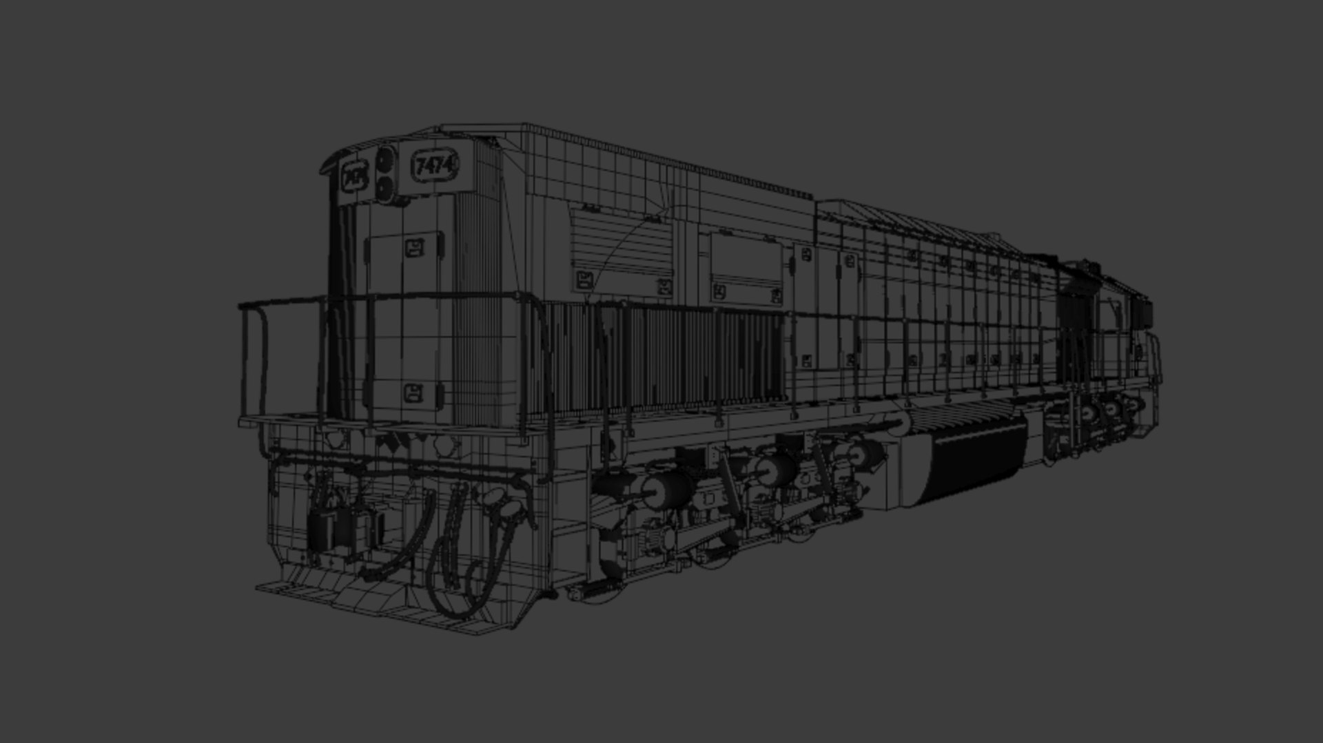 EMD GT26CW 2 locomotive train 3D - TurboSquid 2124650