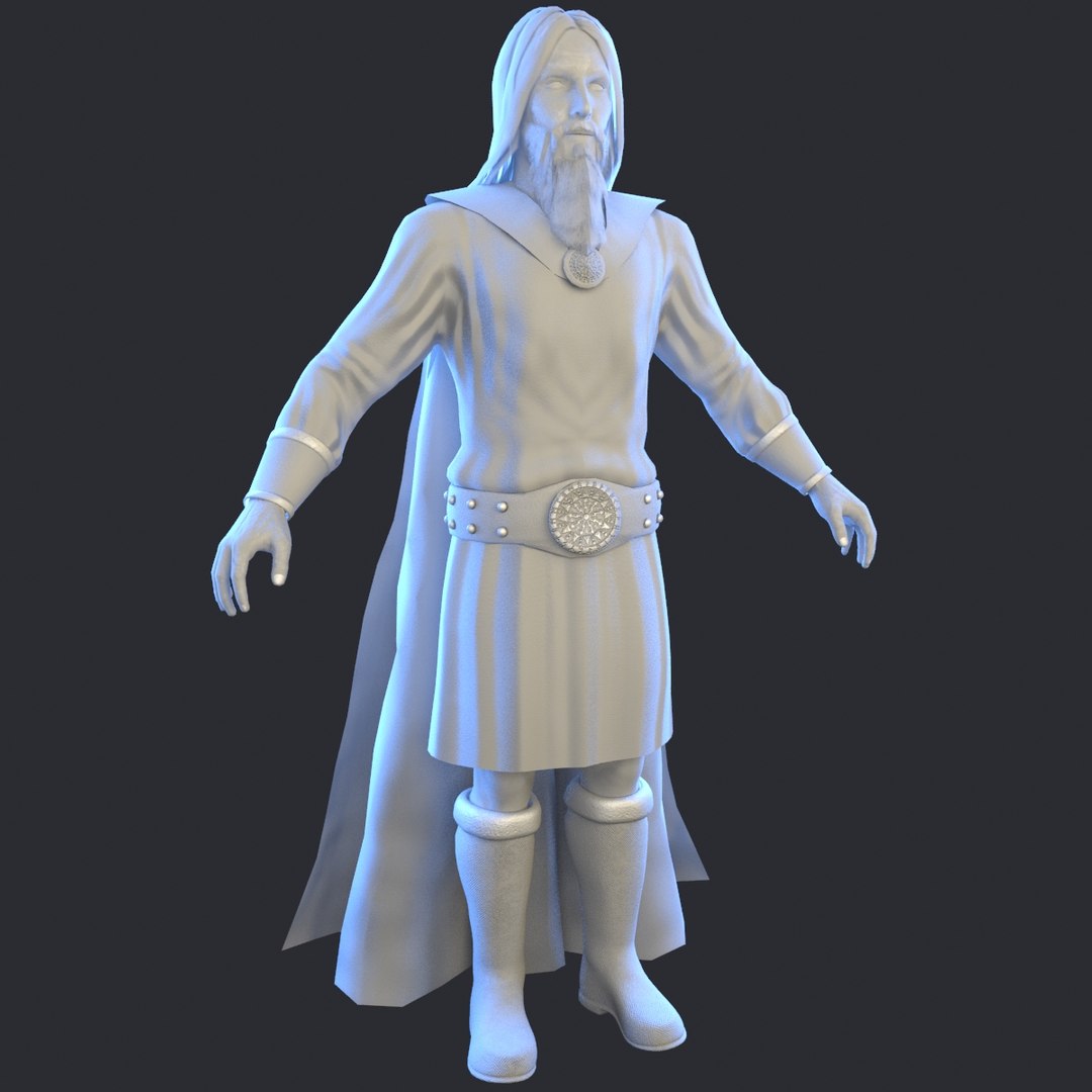 Slavic god belobog 3D model - TurboSquid 1422249