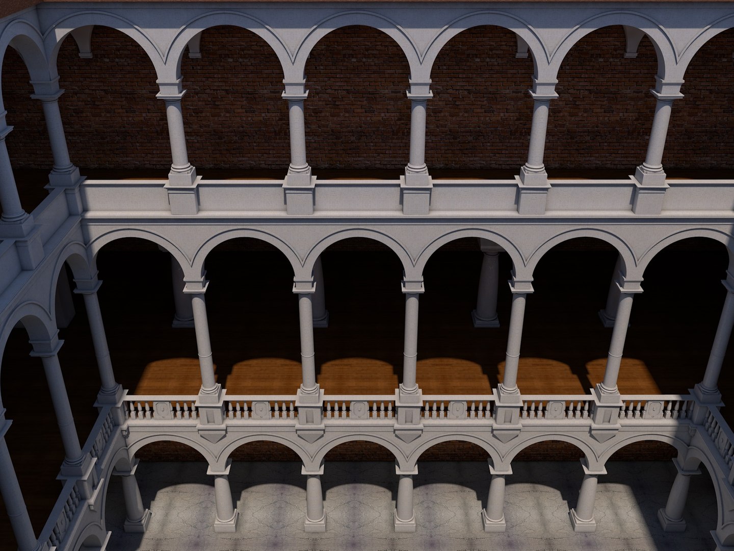 Castle Patio 3D Model - TurboSquid 1218082