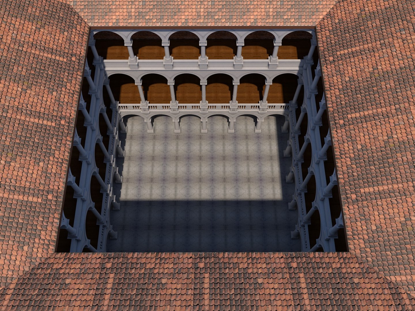 Castle Patio 3D Model - TurboSquid 1218082