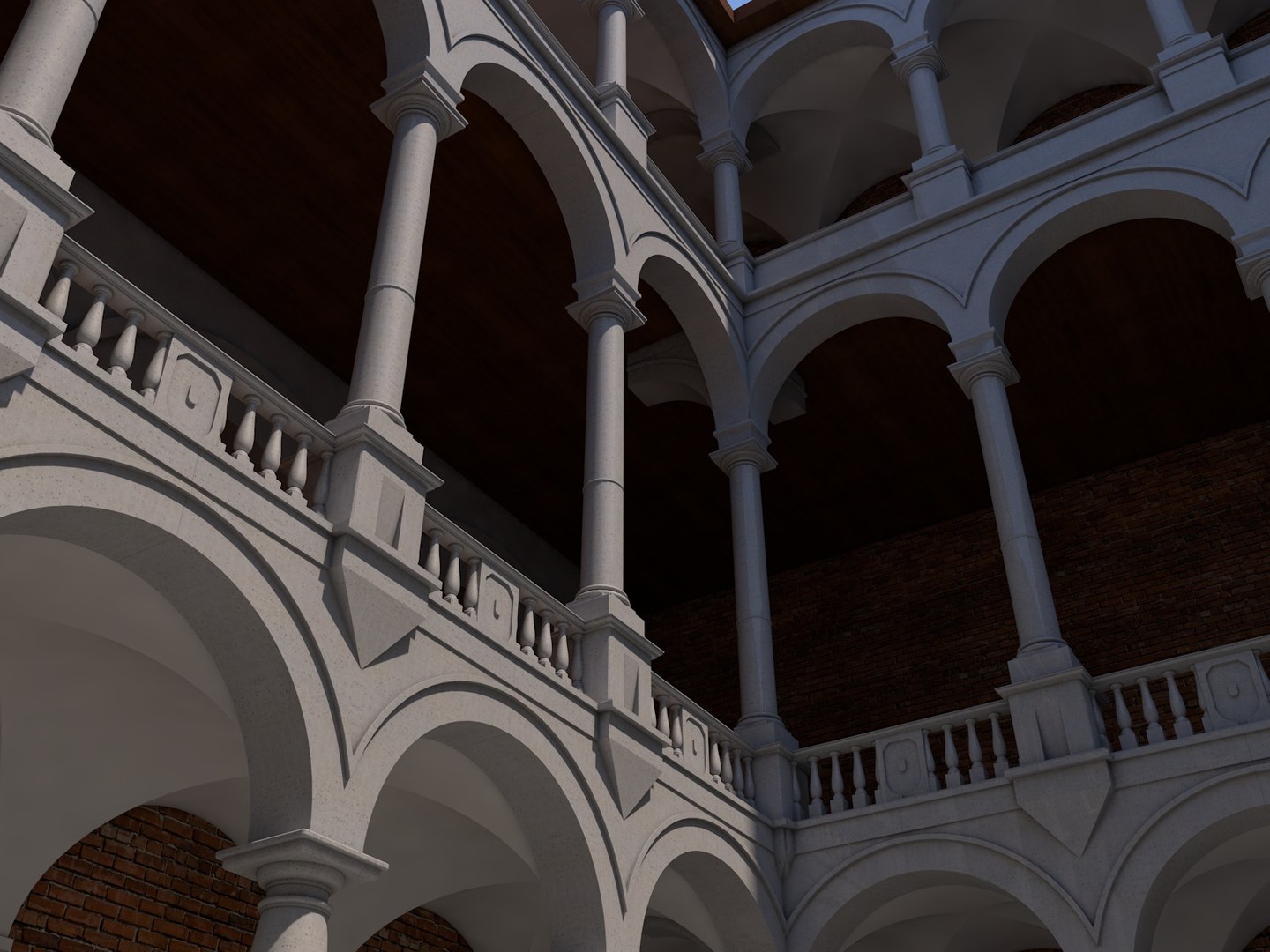 Castle Patio 3D Model - TurboSquid 1218082