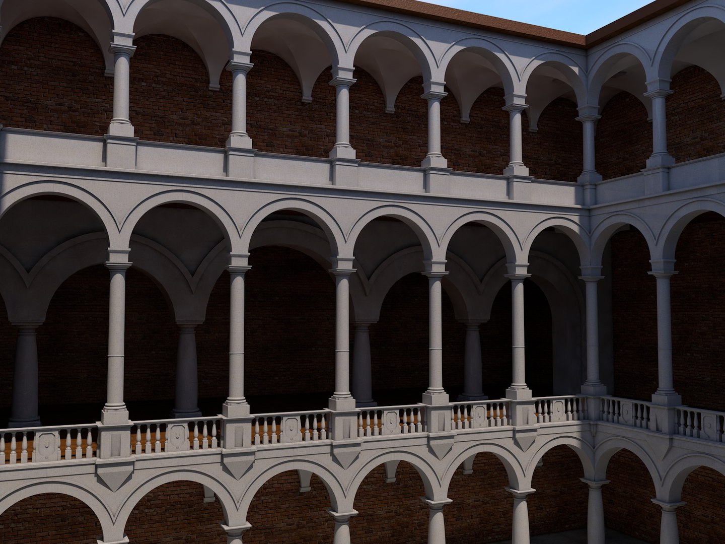 Castle Patio 3D Model - TurboSquid 1218082