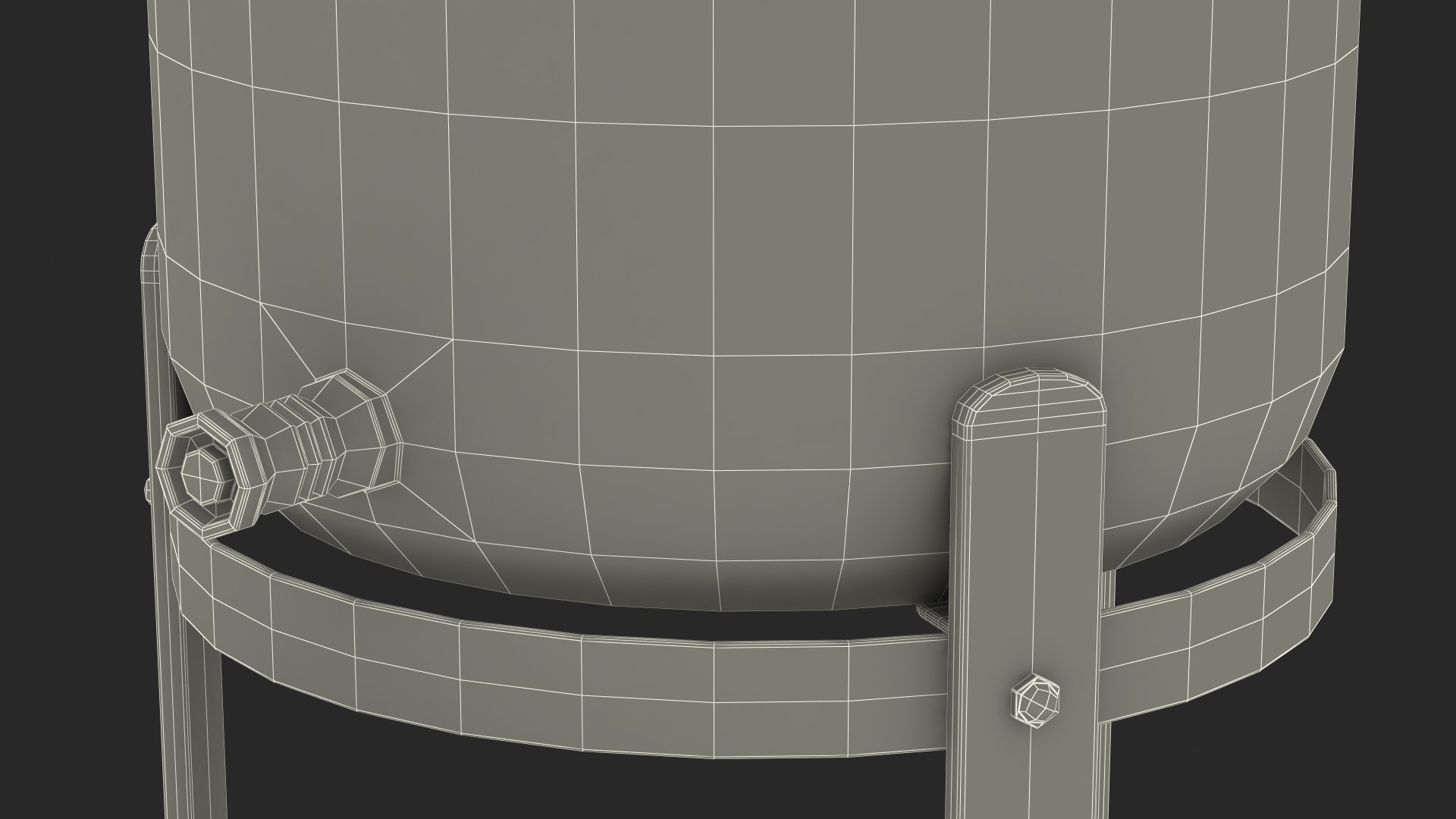 Holy Water Tank With Stand 3D - TurboSquid 1875595