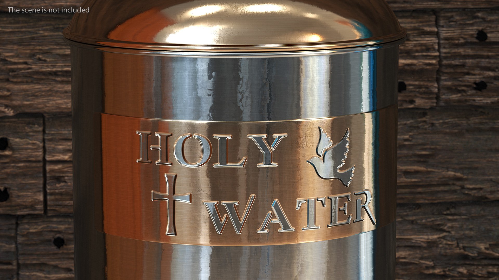 Holy Water Tank With Stand 3D - TurboSquid 1875595