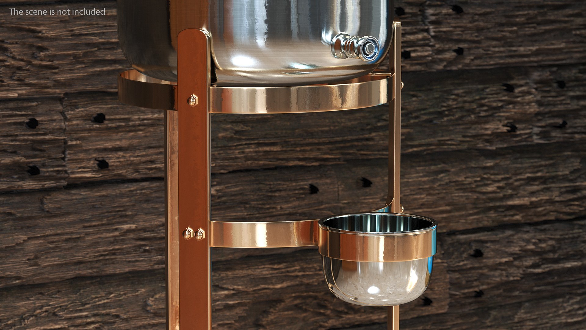 Holy Water Tank With Stand 3D - TurboSquid 1875595