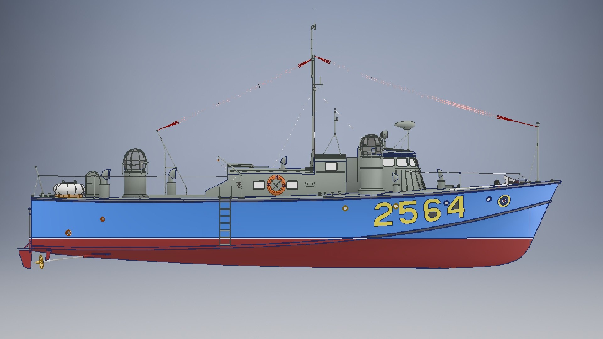 3D Large Battery Ship - TurboSquid 2069428