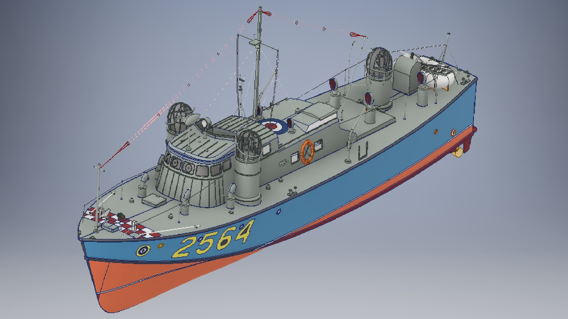 3D Large Battery Ship - TurboSquid 2069428