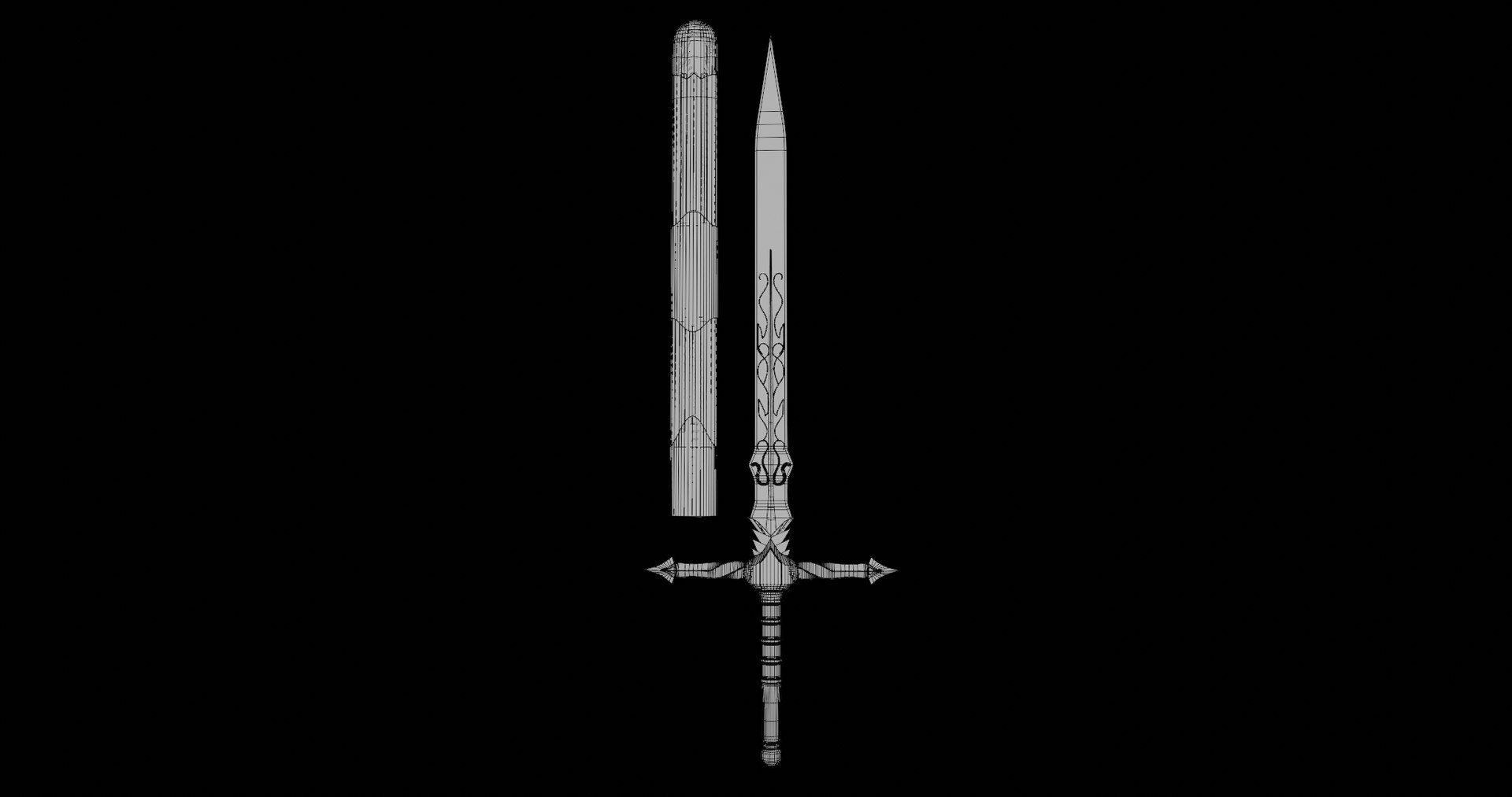3D 5 Fantasy Swords All PBR Unity UE Textures Included model - TurboSquid 2055580