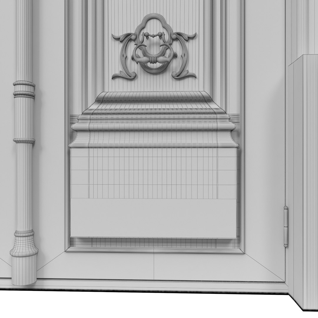 Classic Door Model - TurboSquid 1655250