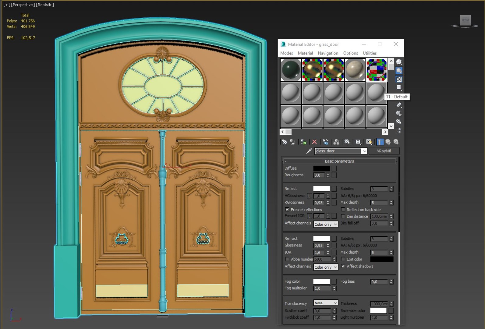 Classic Door Model - TurboSquid 1655250