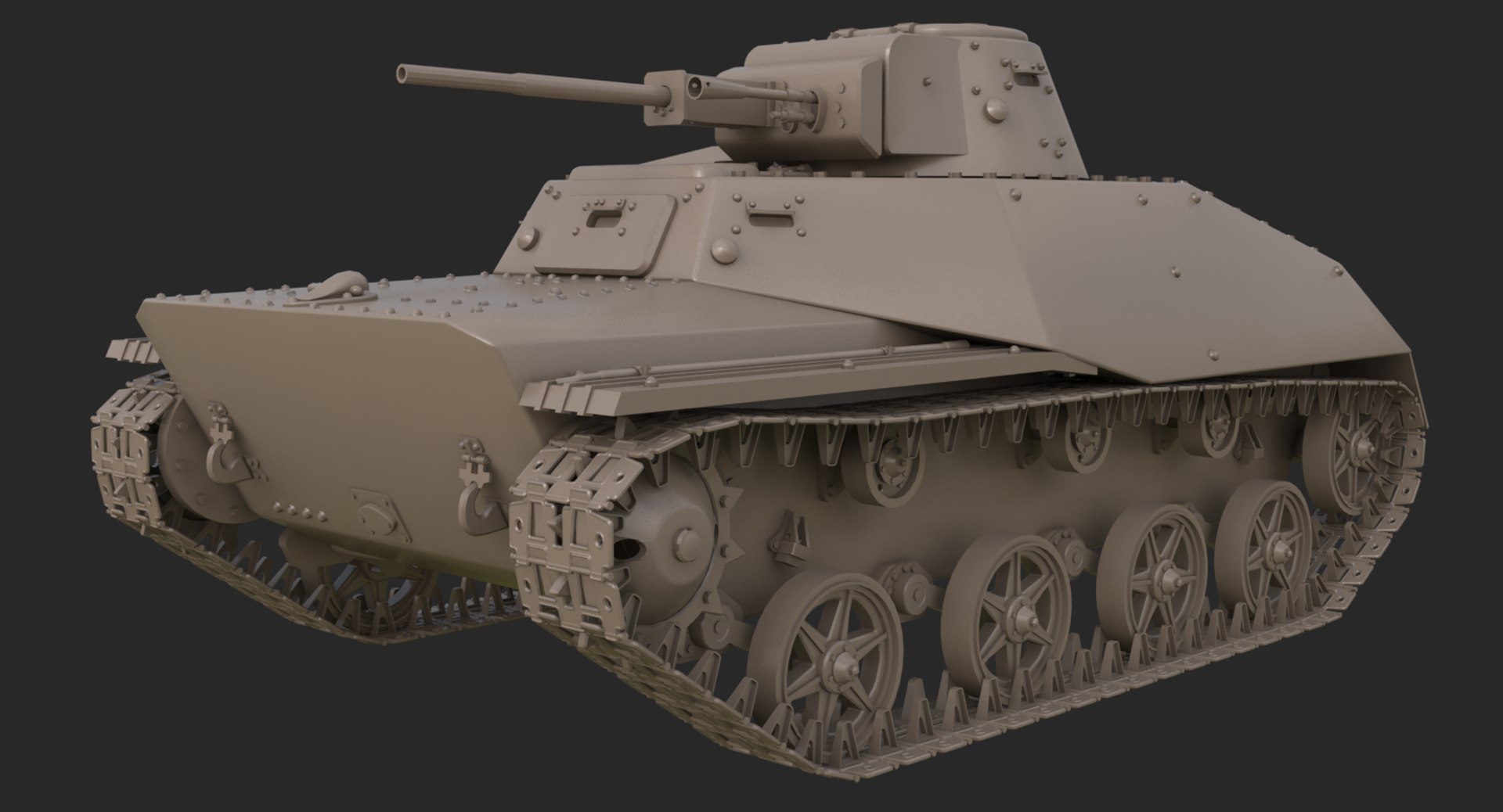 Tank T 40 Soviet Model - TurboSquid 1290882