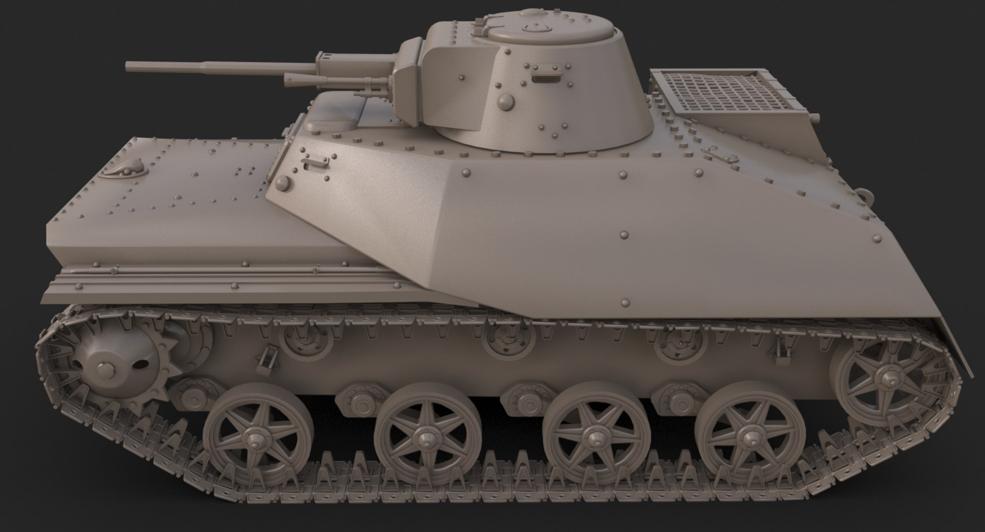 Tank T 40 Soviet Model - TurboSquid 1290882