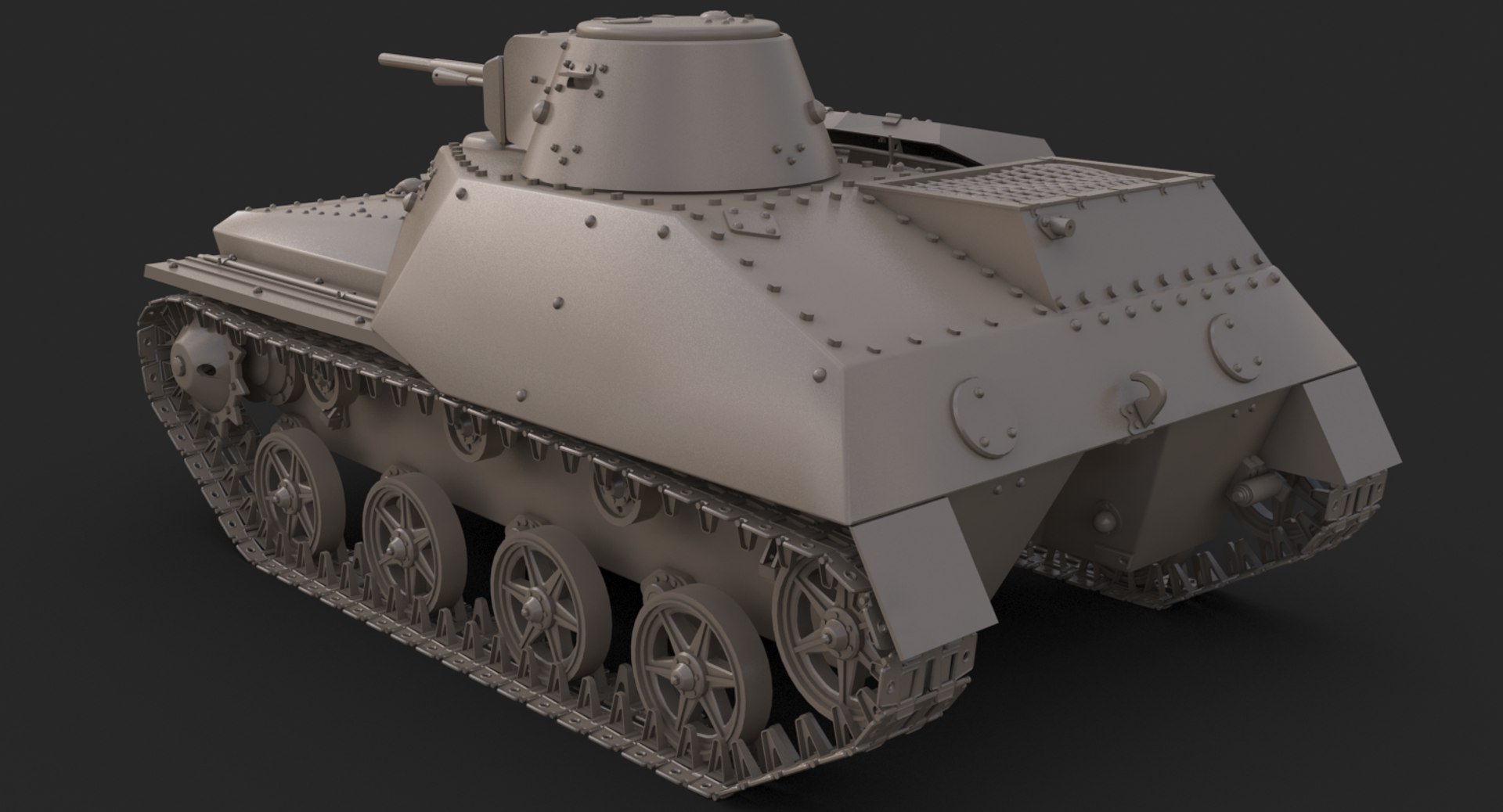 Tank T 40 Soviet Model - TurboSquid 1290882