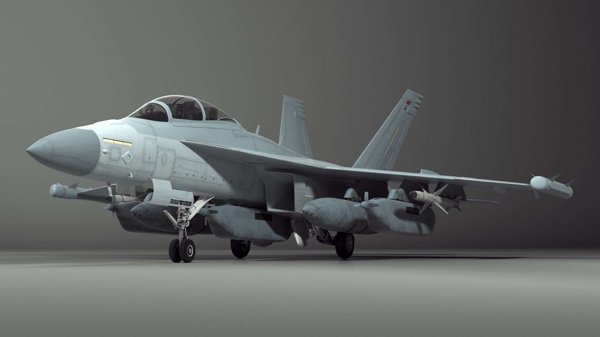 3D model Carrier-Based Electronic Warfare Aircraft - TurboSquid 2148966