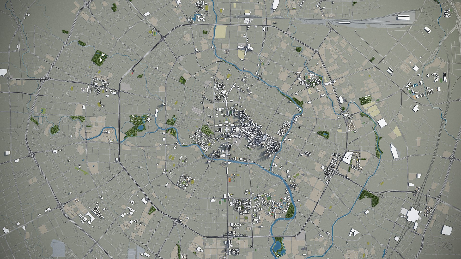 3D City Chengdu Surrounding - Model - TurboSquid 1451411