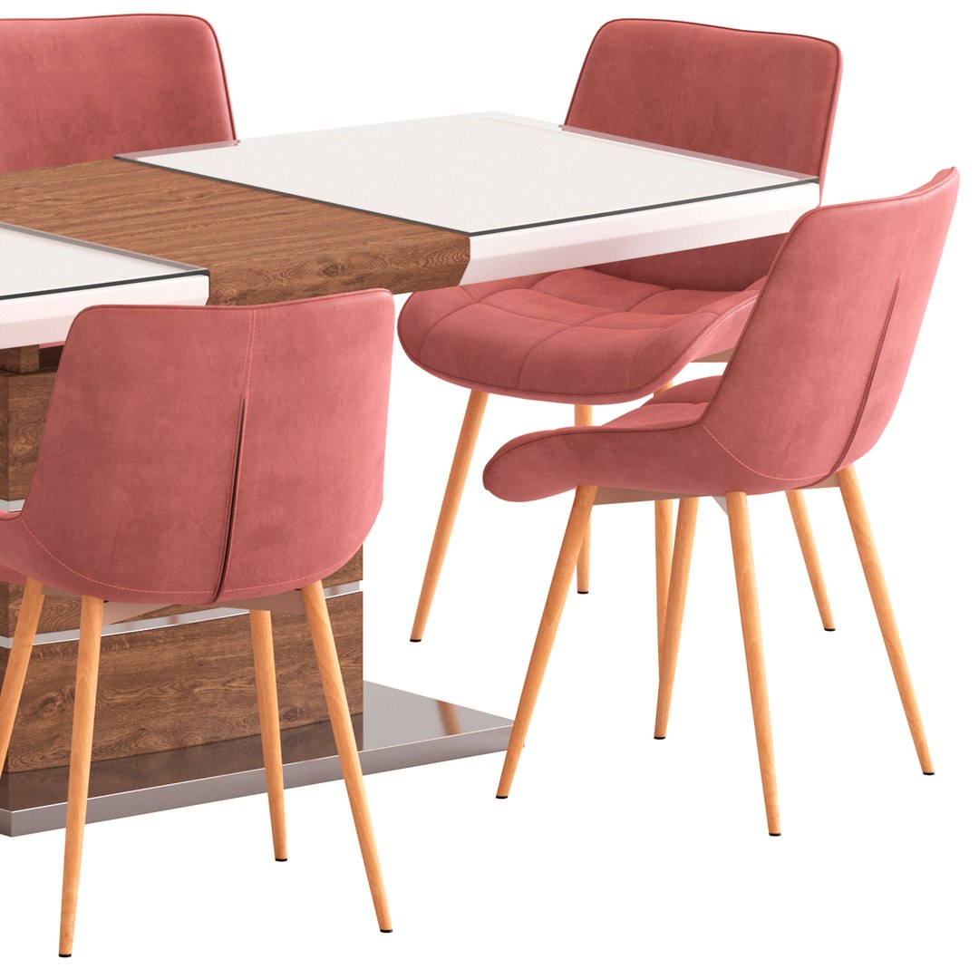 3D IMODERN Arioso Table and Amalia Chair - TurboSquid 2182155
