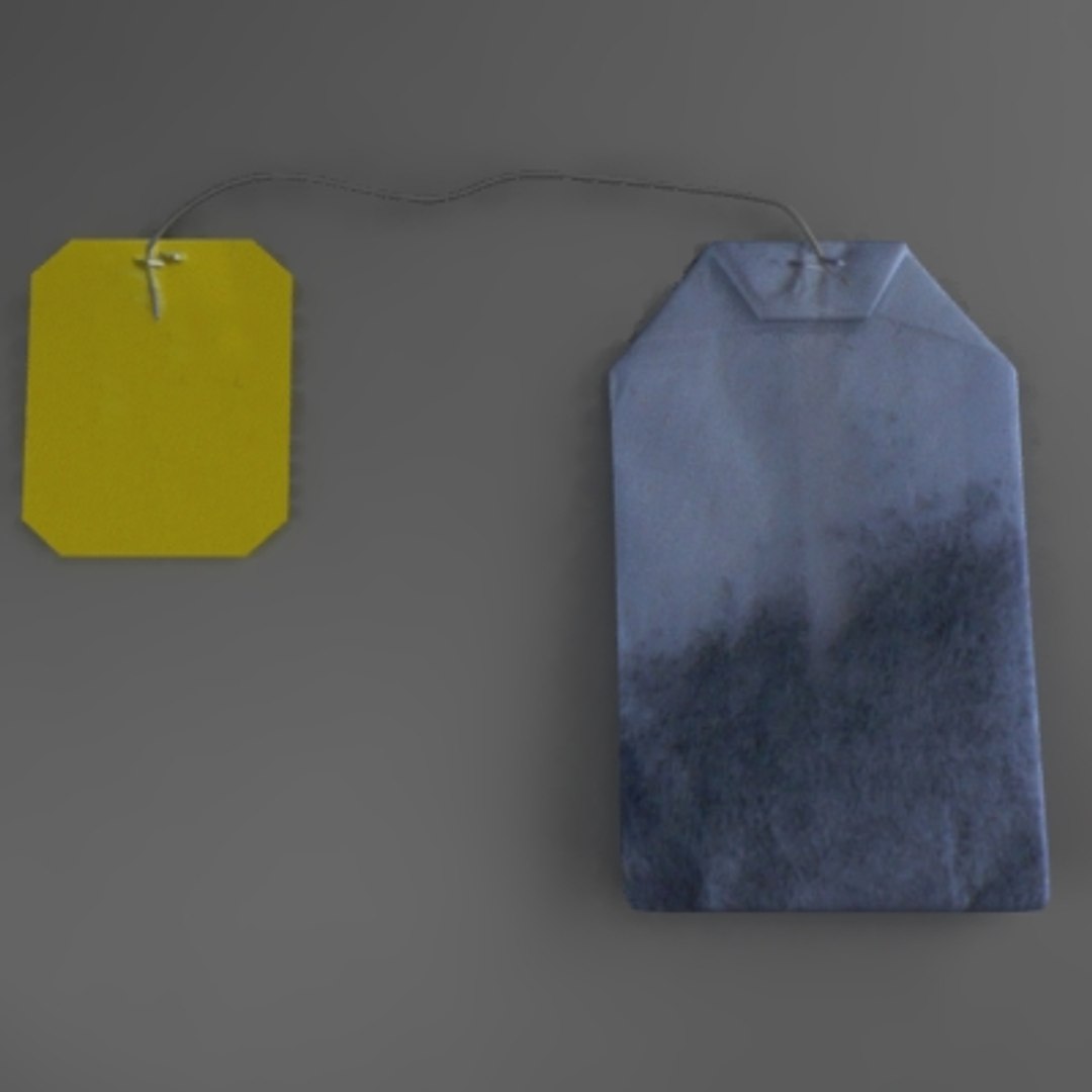 3d tea bag model