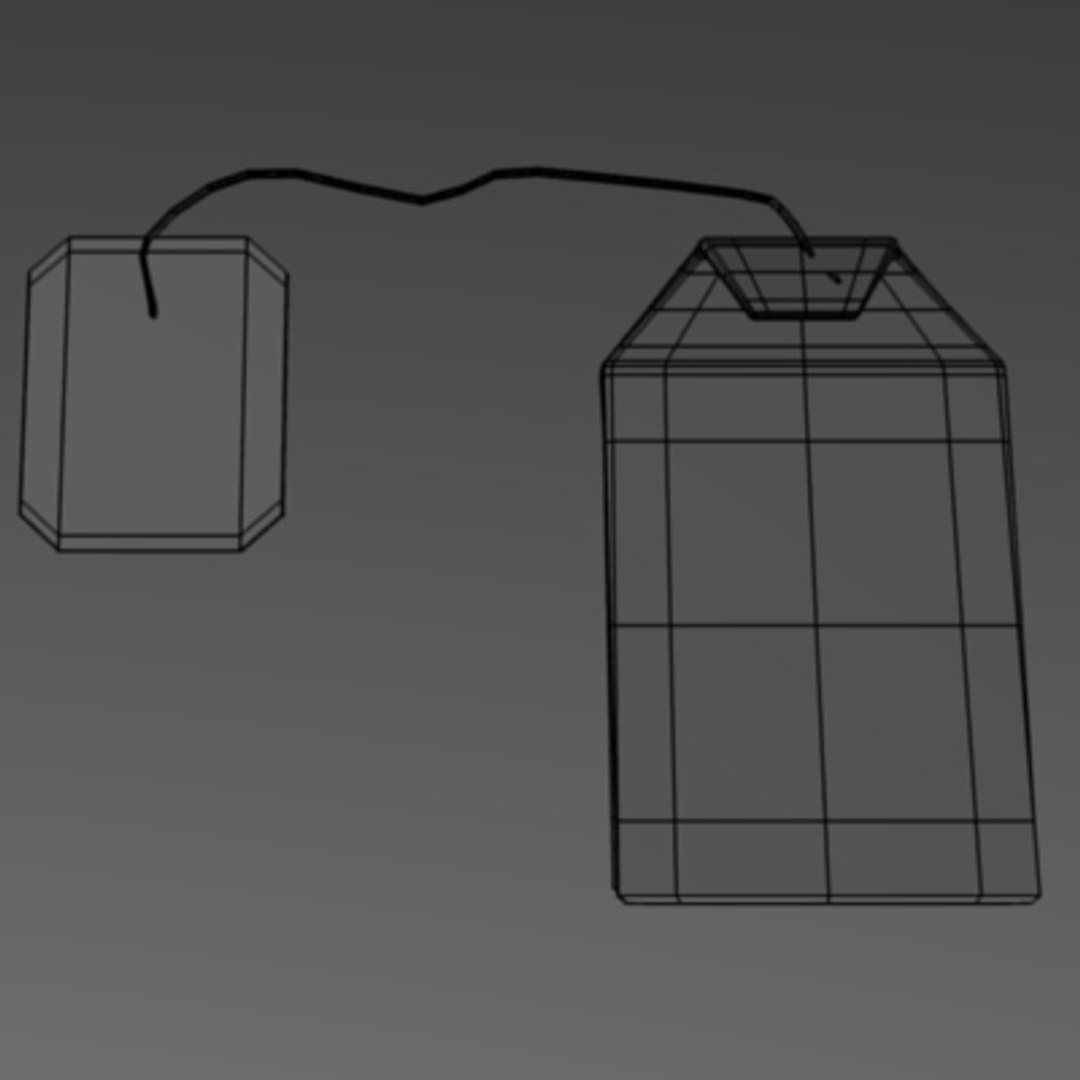 3d tea bag model