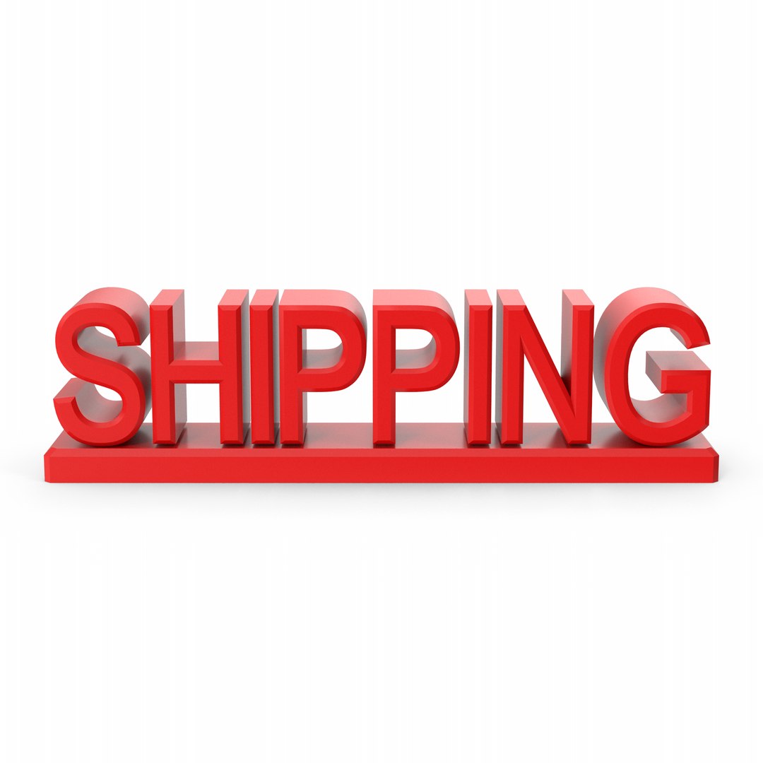 Shipping Sign 3D Model - TurboSquid 2247654