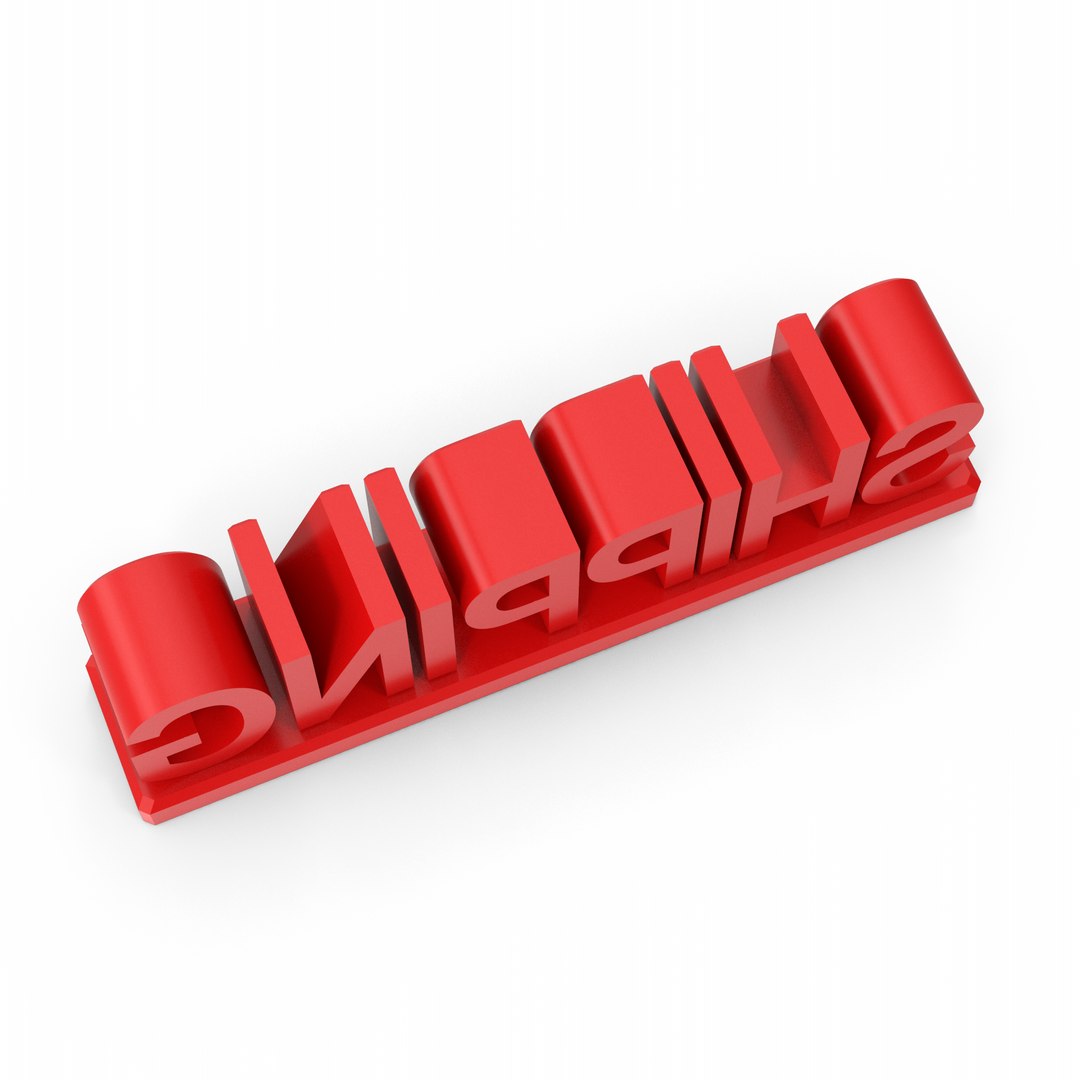 Shipping Sign 3D Model - TurboSquid 2247654