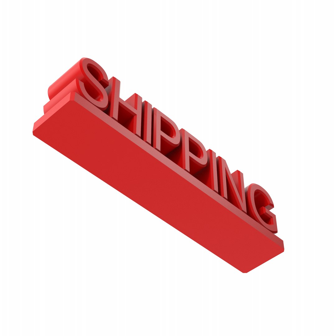 Shipping Sign 3D Model - TurboSquid 2247654