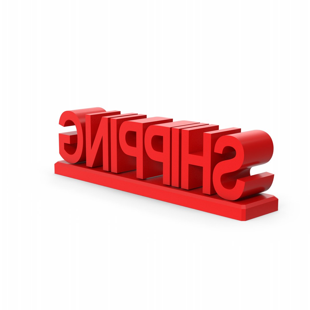 Shipping Sign 3D Model - TurboSquid 2247654