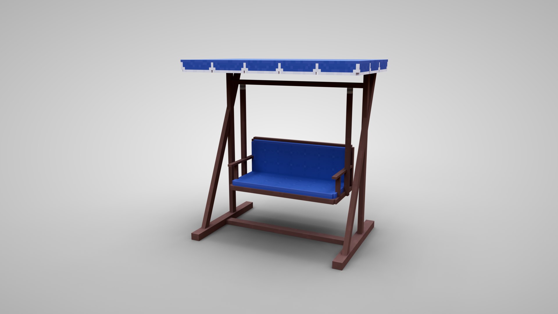3D Voxel Beach Swing Model - TurboSquid 1939714