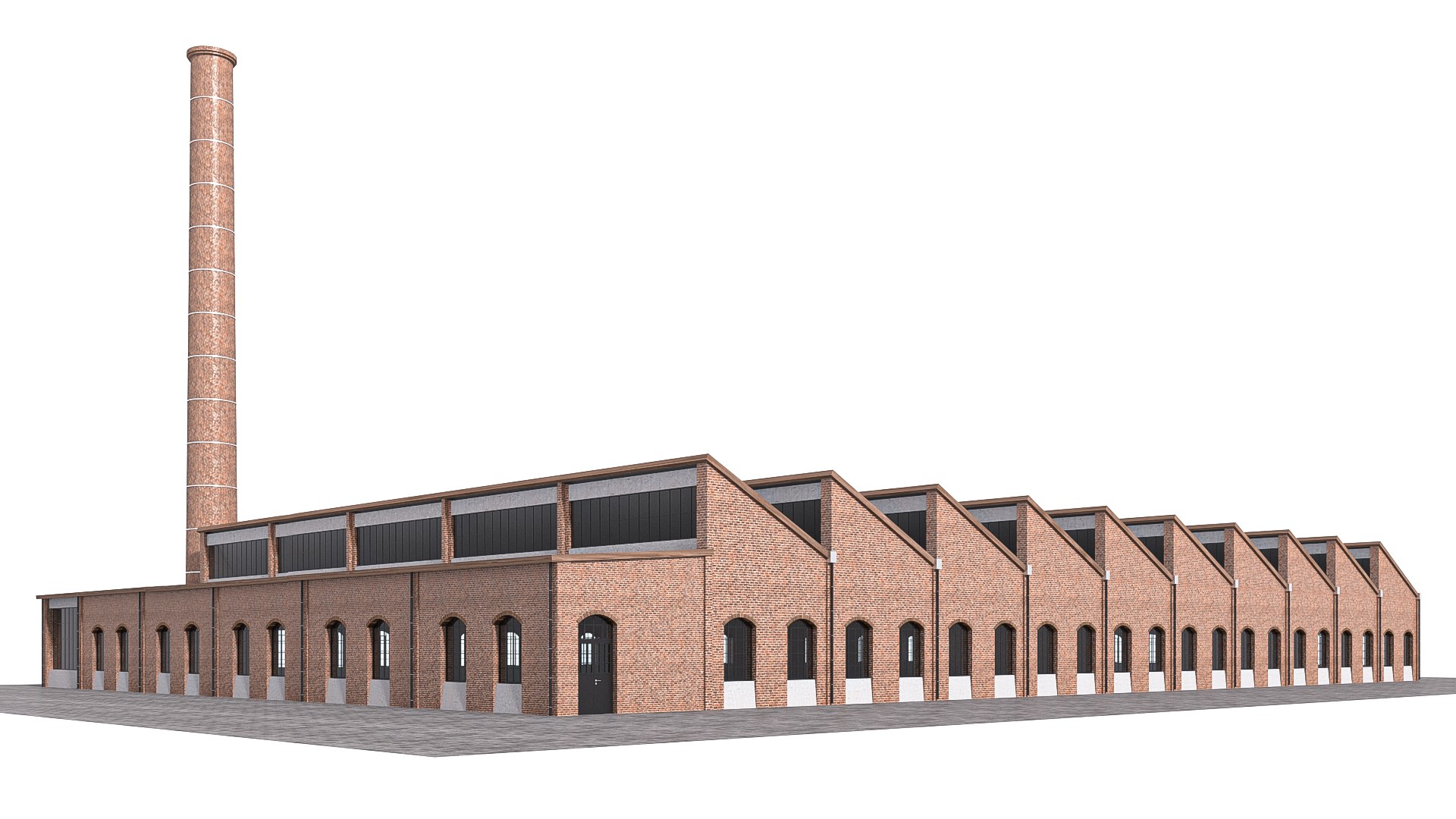 3D Industrial building 04 - TurboSquid 2028236