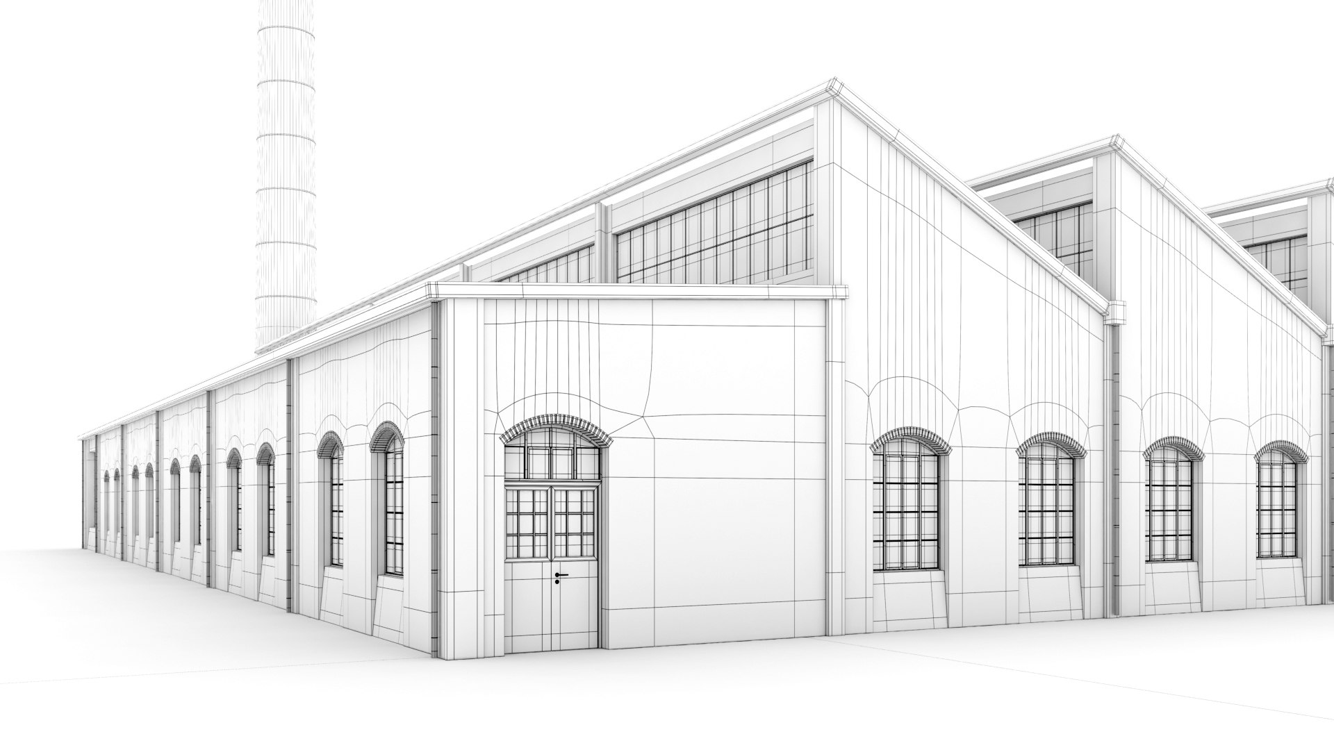 3D Industrial Building 04 - TurboSquid 2028236