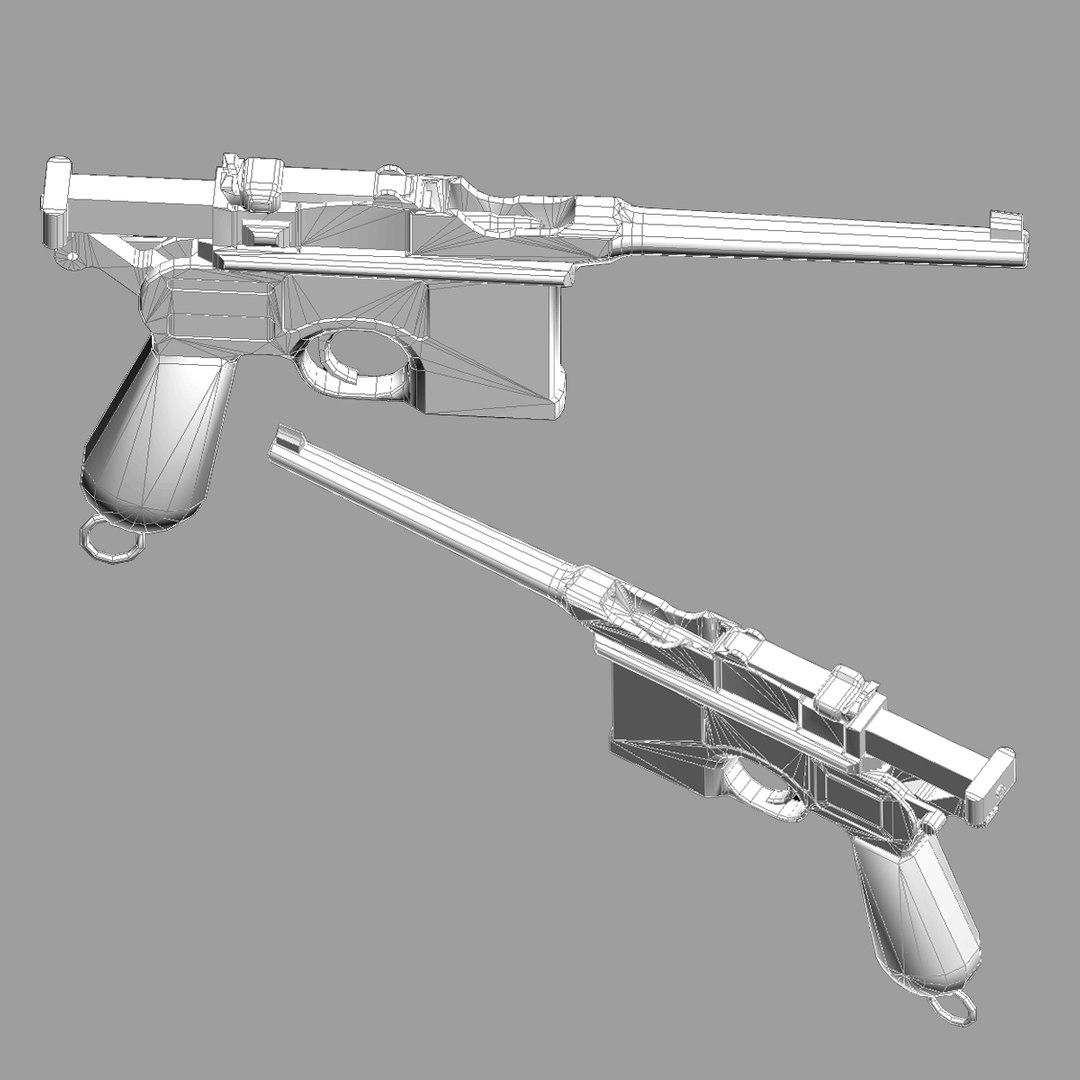 Mauser C96 3d Model
