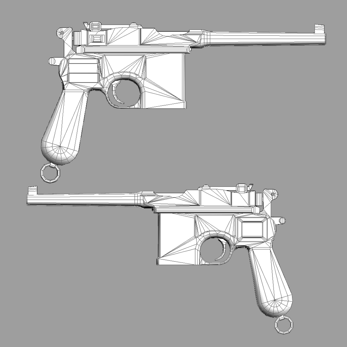 mauser c96 3d model