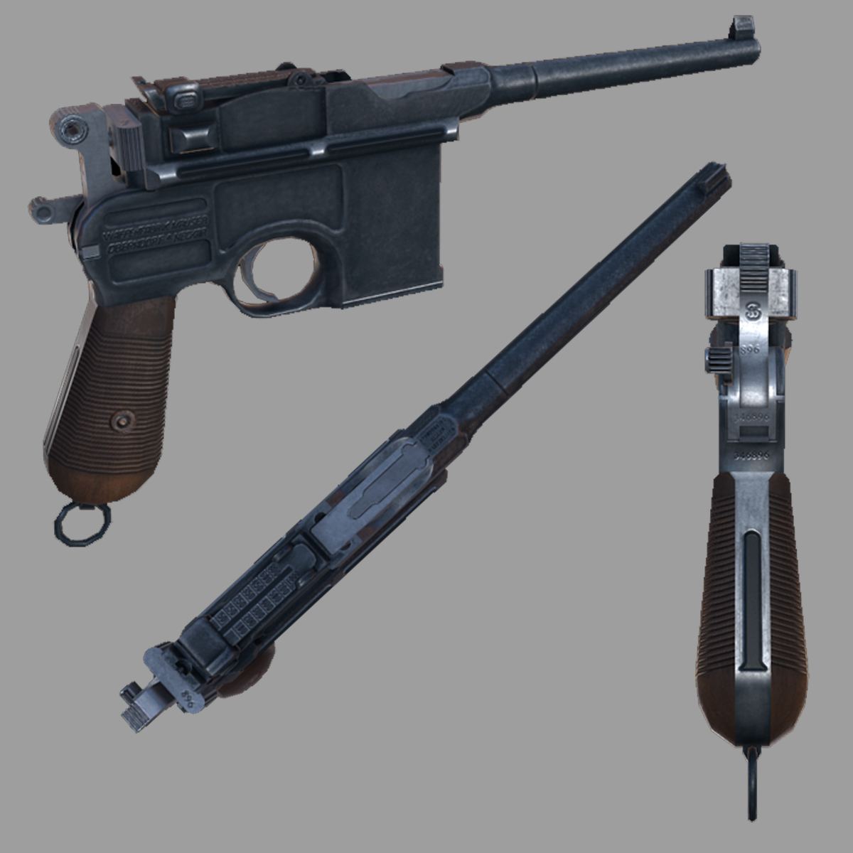 mauser c96 3d model