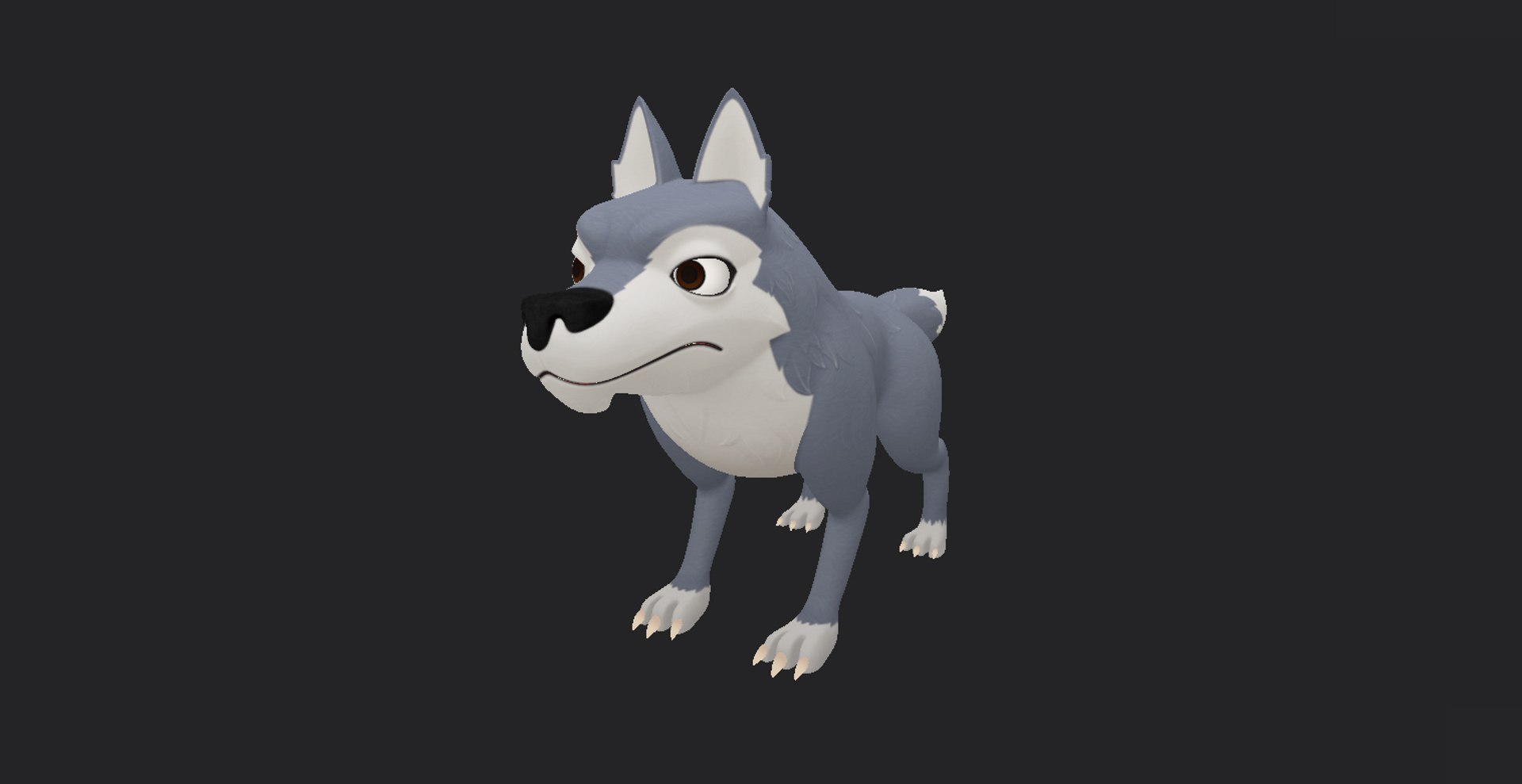 Wolf Character Cartoon 3D Model - TurboSquid 1446511
