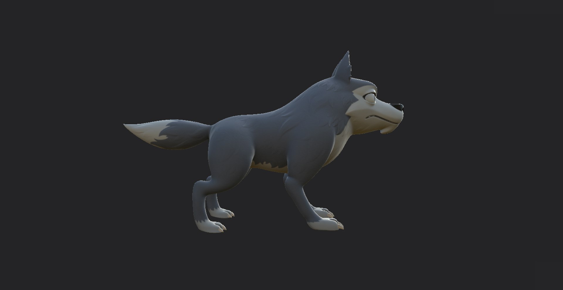 Wolf Character Cartoon 3D Model - TurboSquid 1446511