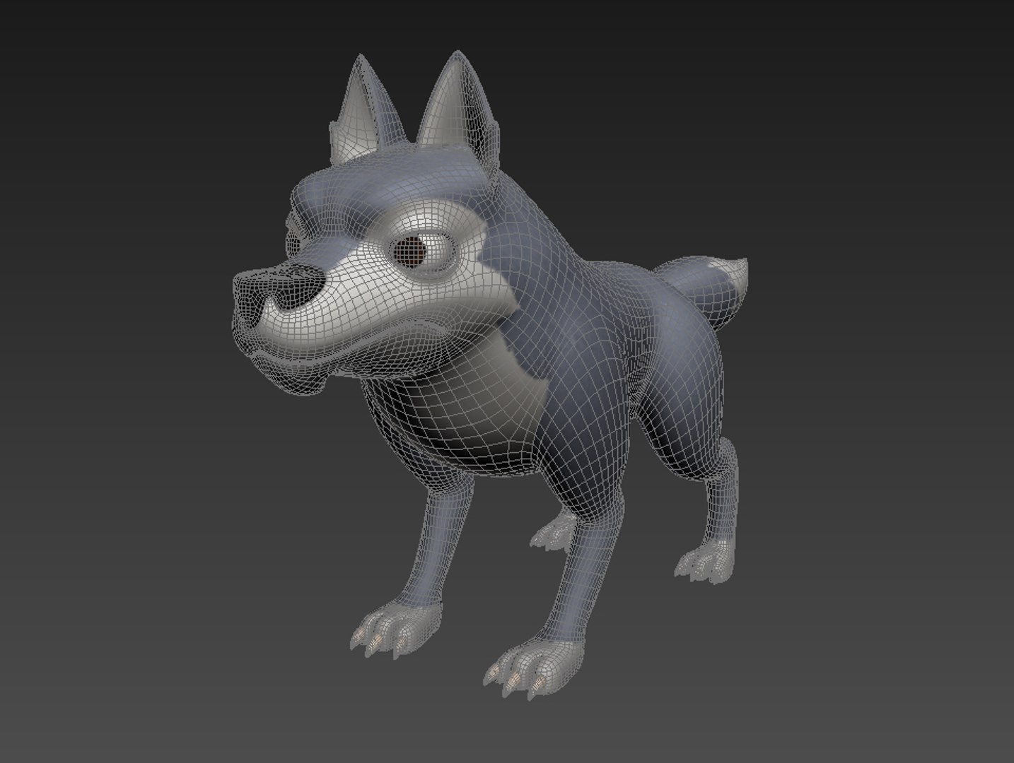 Wolf Character Cartoon 3D Model - TurboSquid 1446511