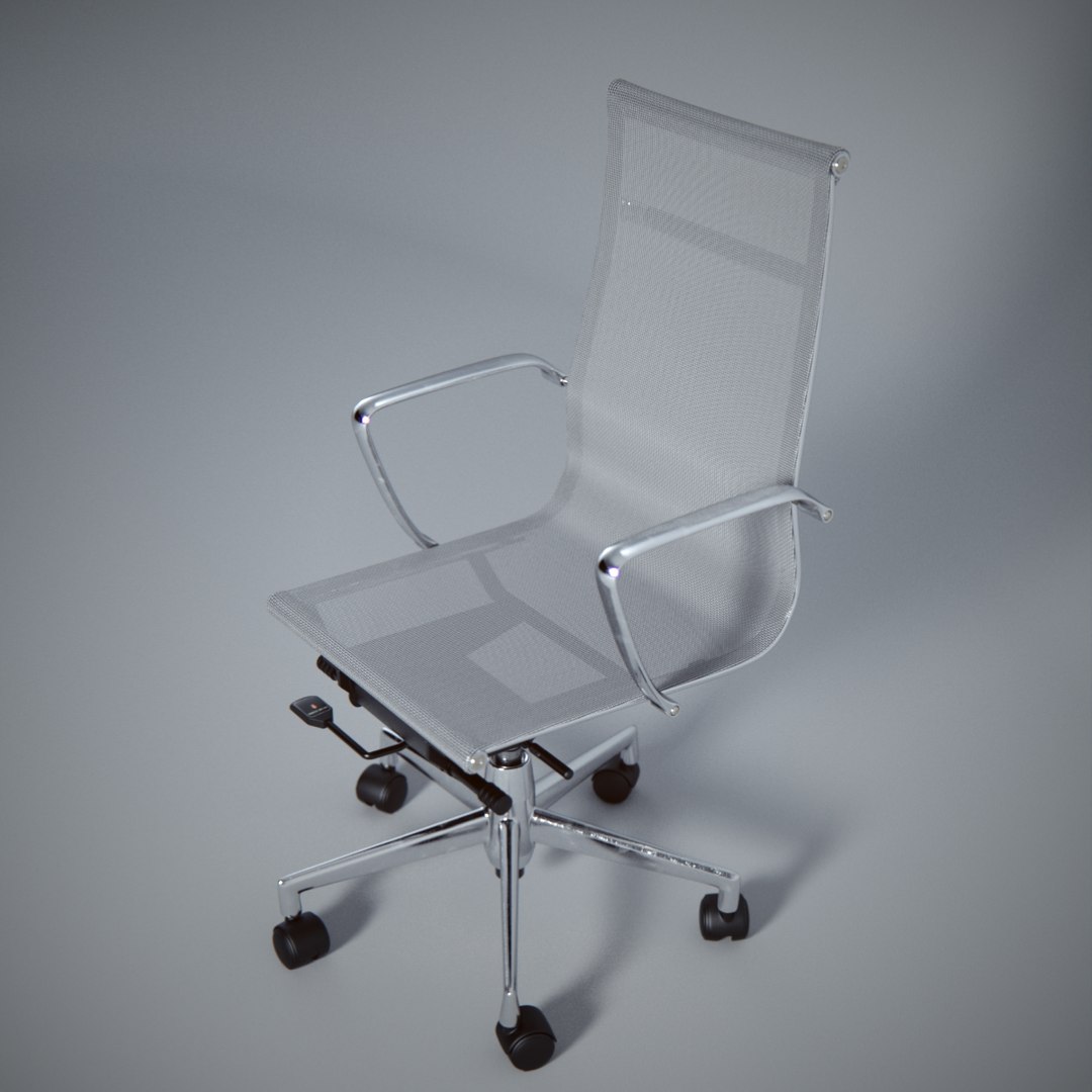 3d model eames office mesh chair