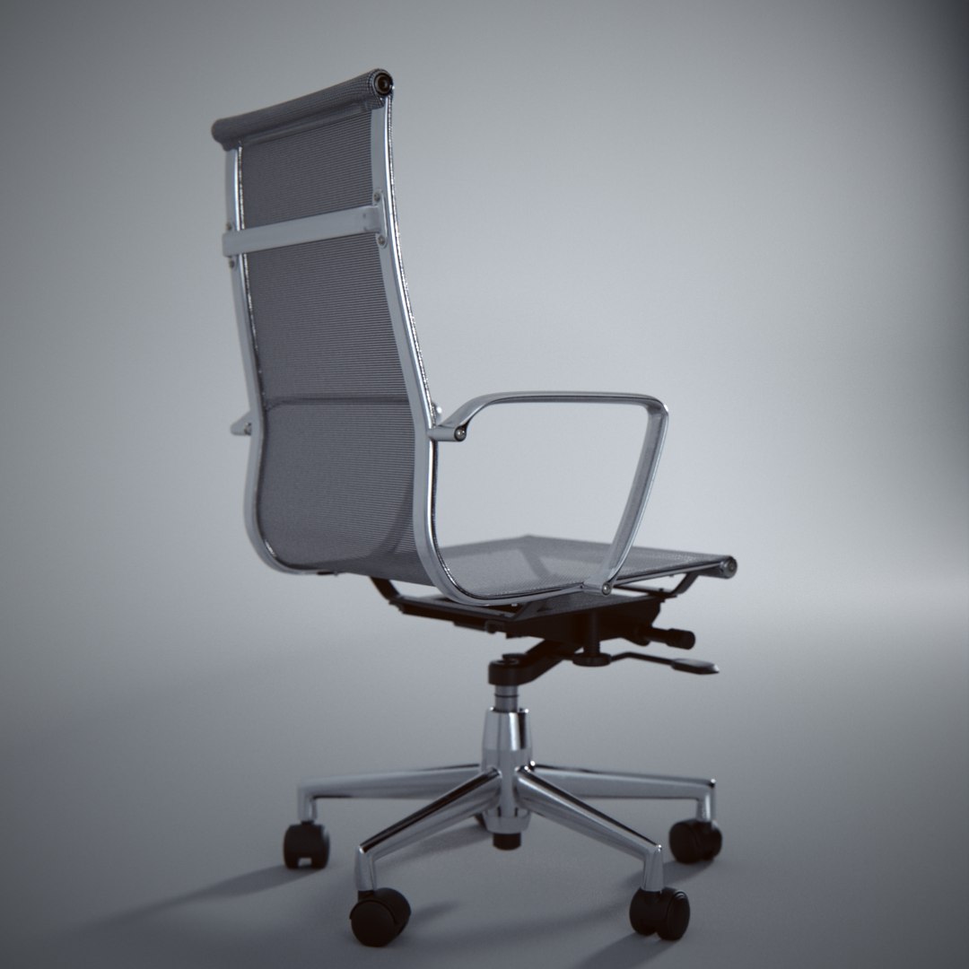3d model eames office mesh chair
