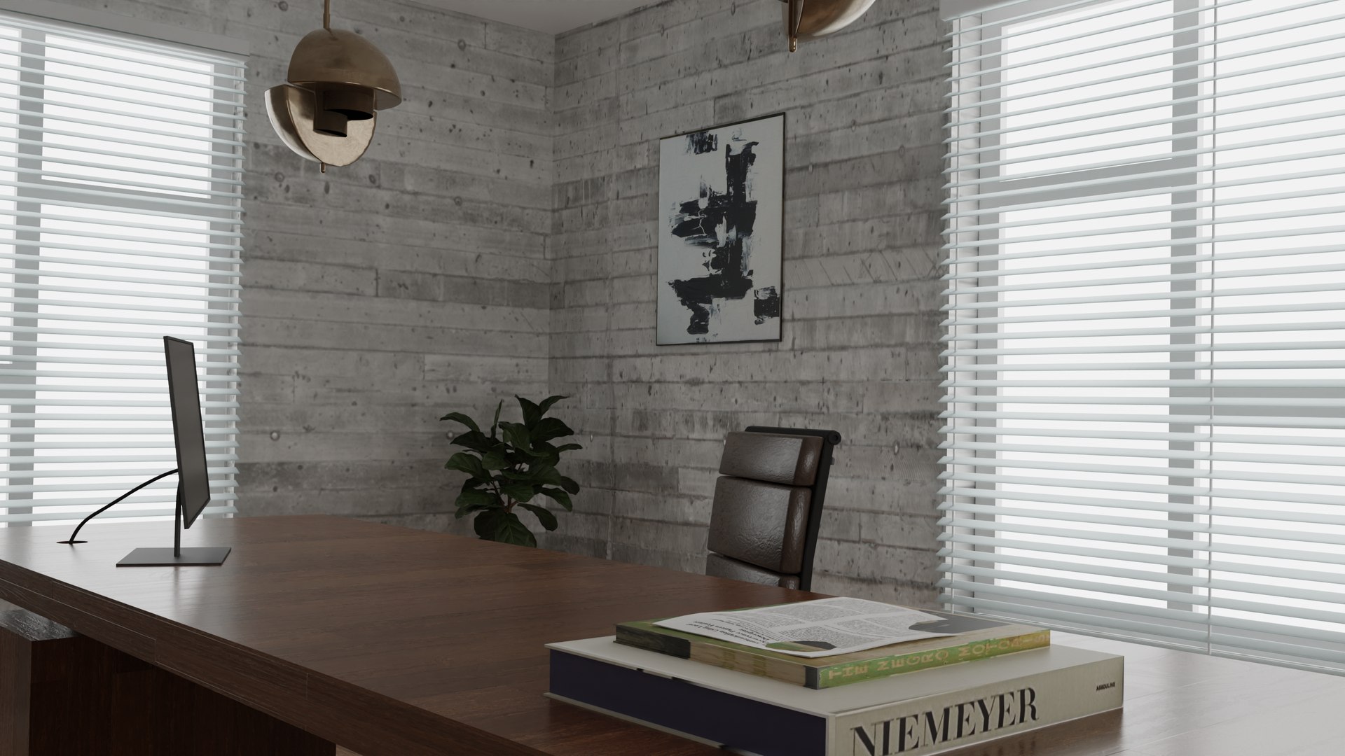 Modern Office Interior Cabin High Detailed 3D Model - TurboSquid 1796591