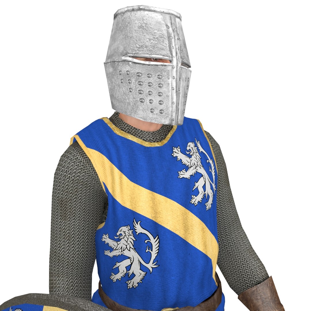 3D Model Rigged Knight Helmet - TurboSquid 1332716