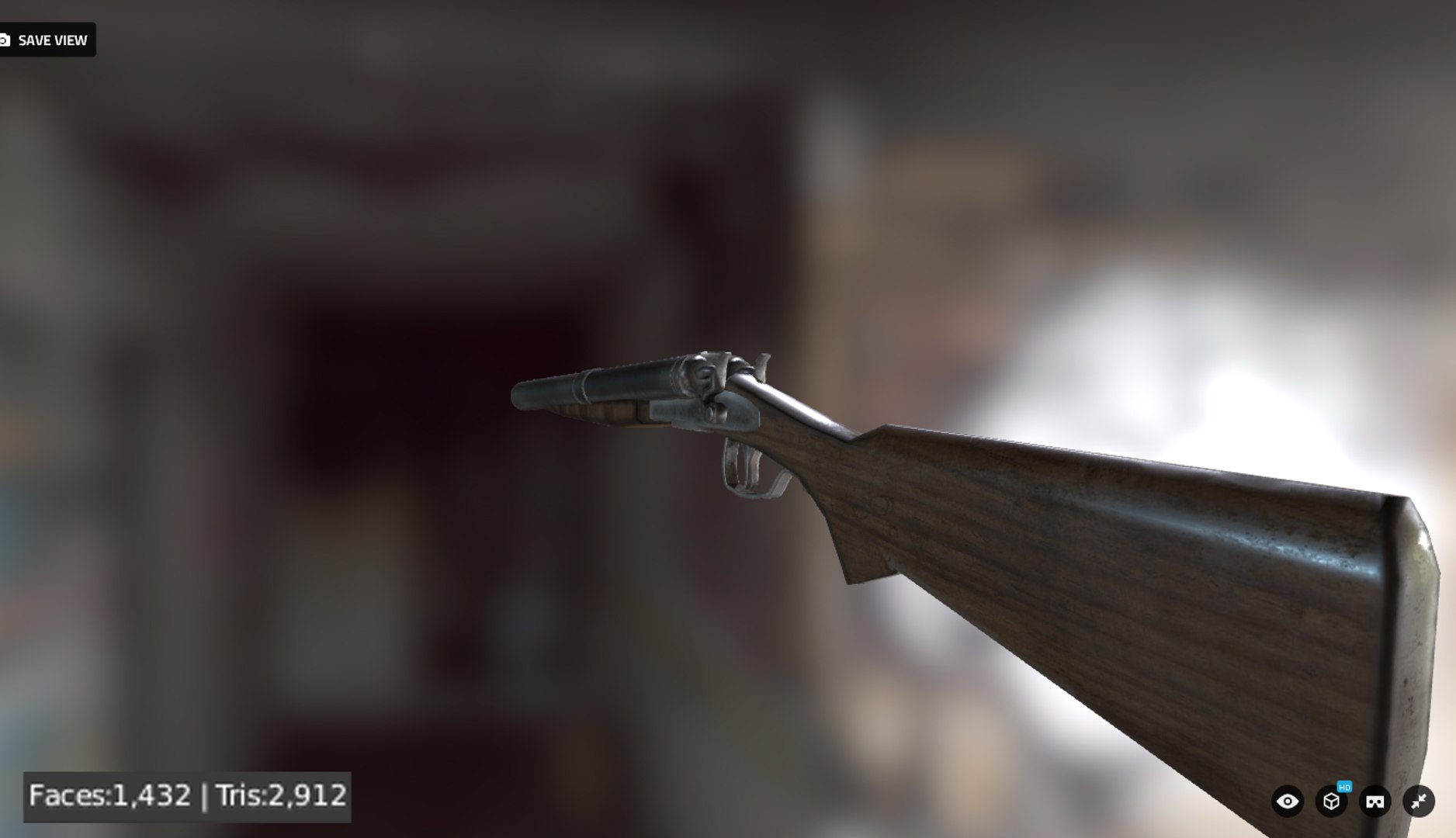 3d Model Shotgun Toz-66