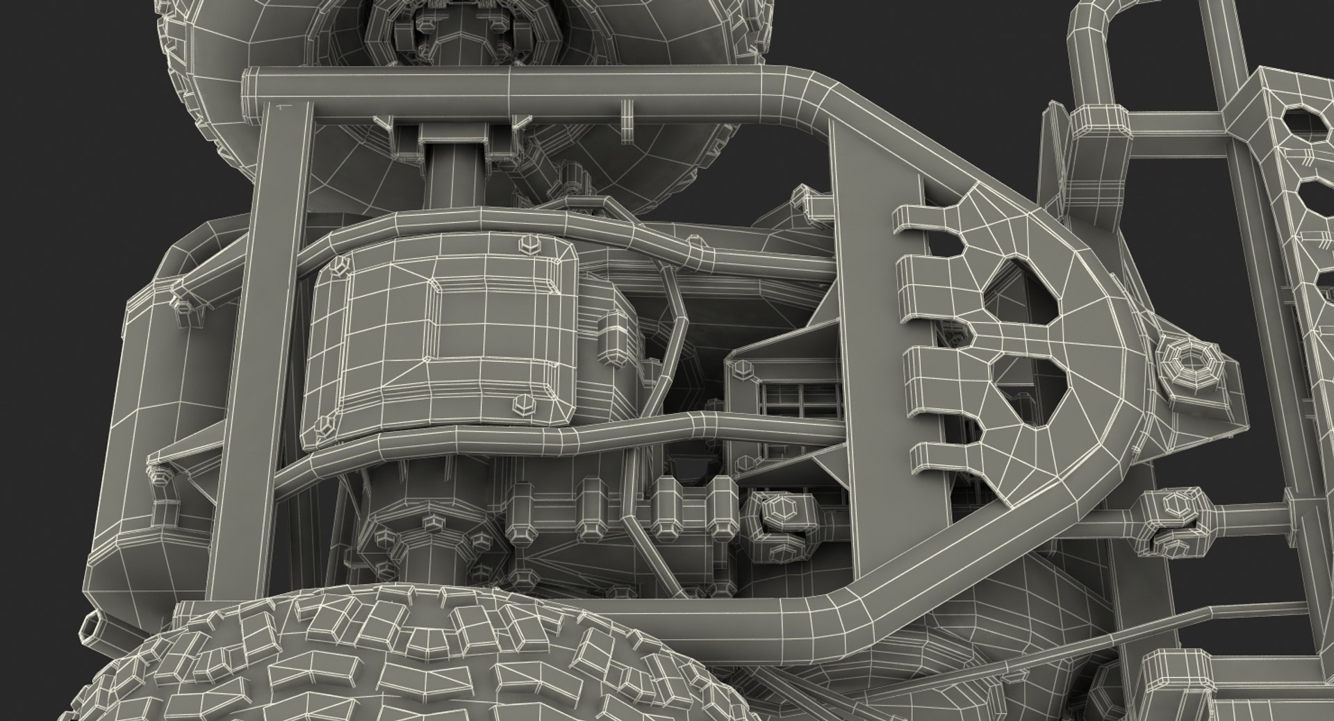 Atv 4x4 frame suspension 3D - TurboSquid 1413115