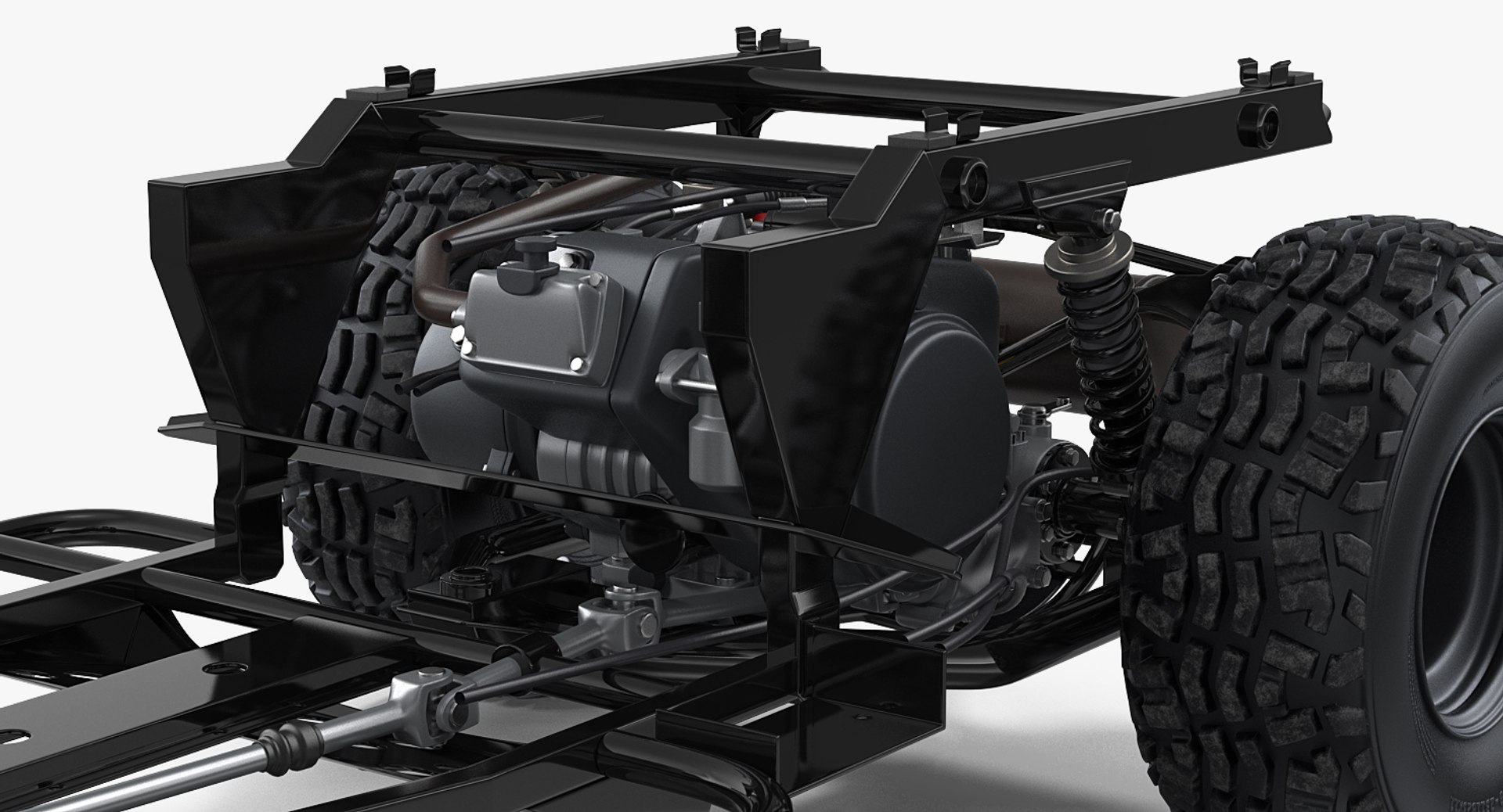 Atv 4x4 frame suspension 3D - TurboSquid 1413115