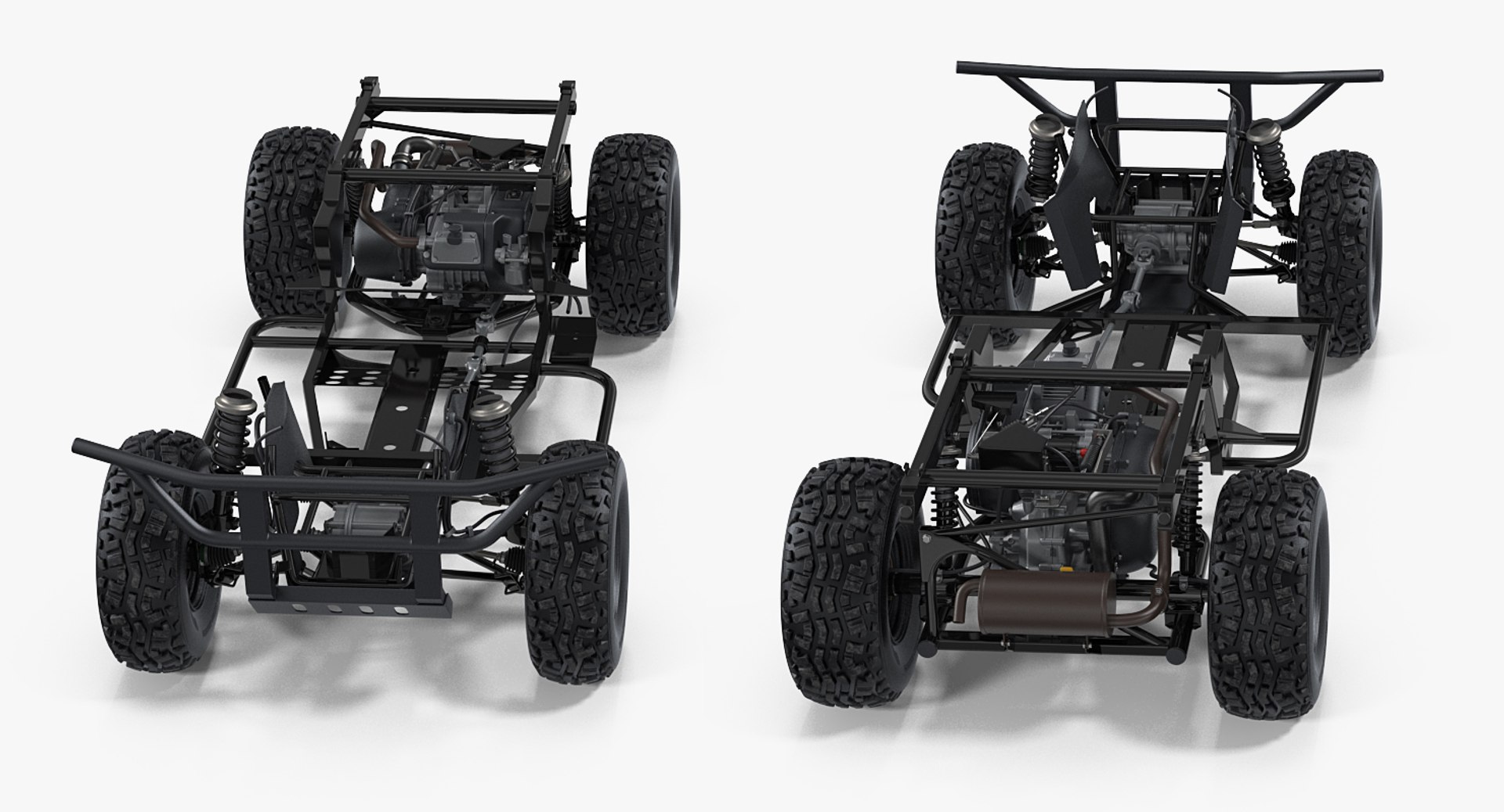 Atv 4x4 frame suspension 3D - TurboSquid 1413115
