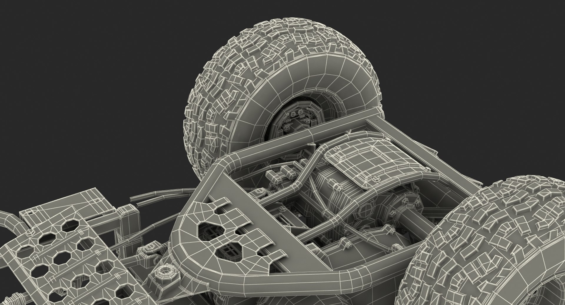 Atv 4x4 frame suspension 3D - TurboSquid 1413115