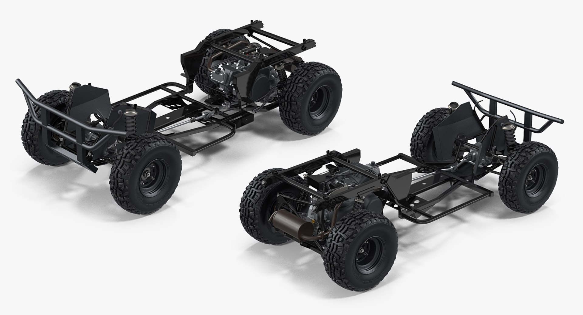 Atv 4x4 frame suspension 3D - TurboSquid 1413115