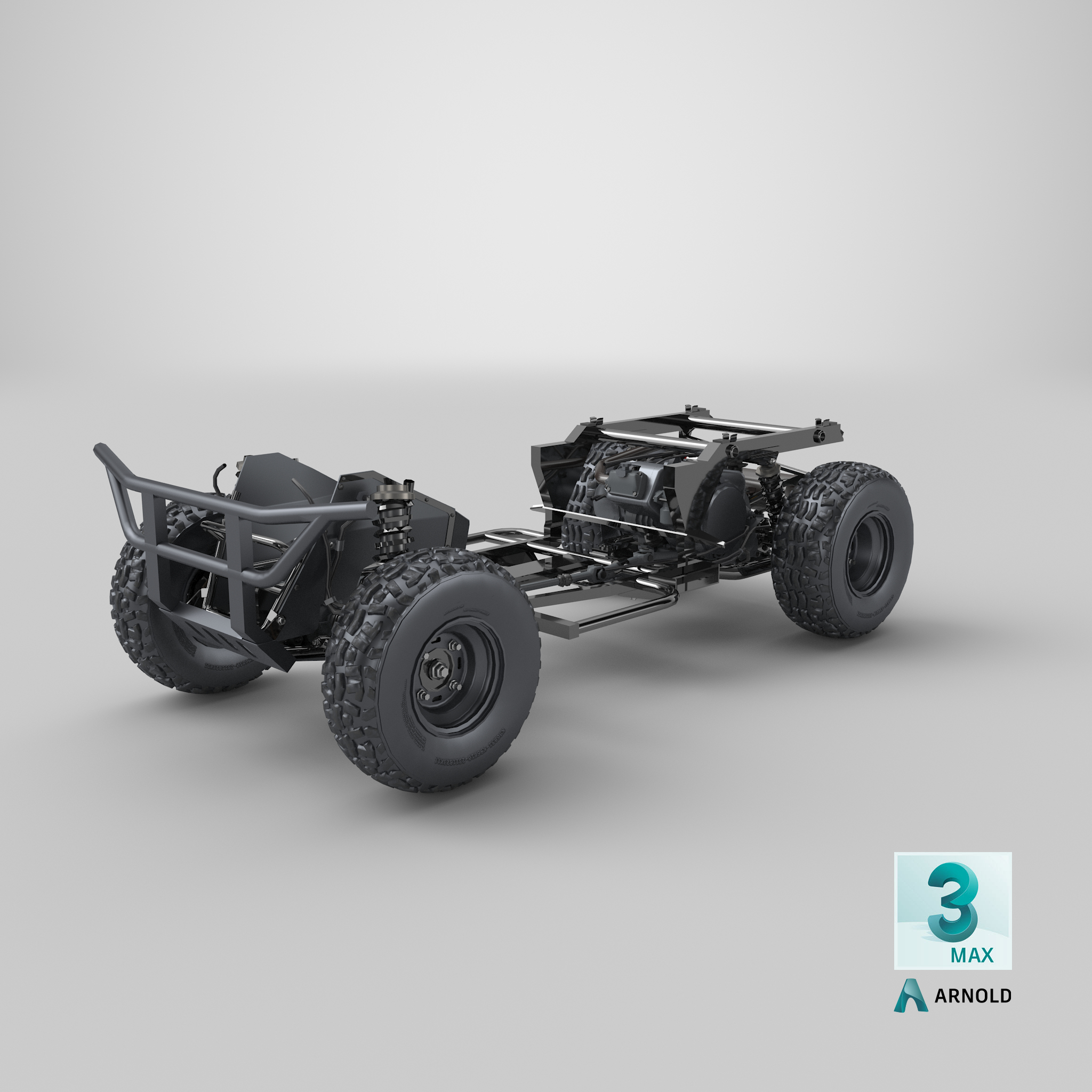 Atv 4x4 frame suspension 3D - TurboSquid 1413115